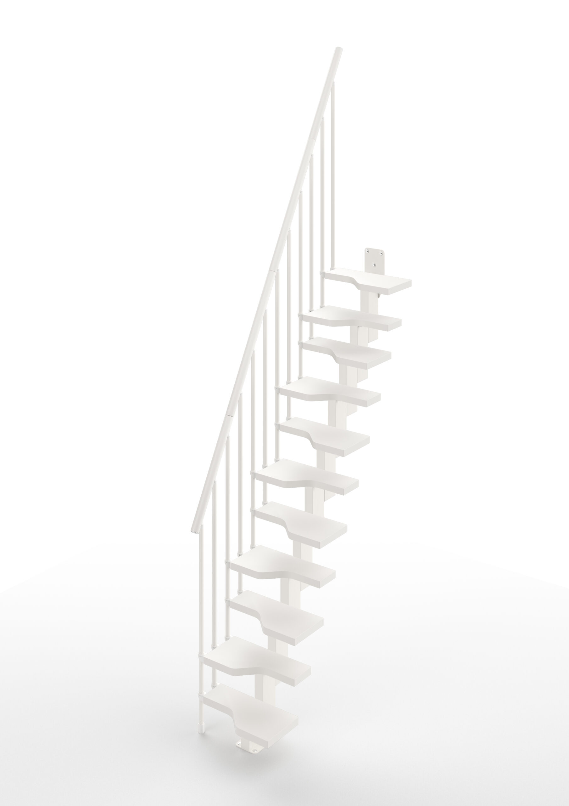 Mini Plassbesparende Trapp tar lite plass og fremstår fullverdig.